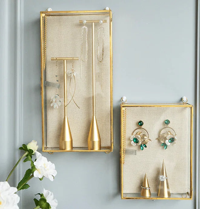 Antique Gold Frame Wall Jewelry Display — Jewelry Packaging Mall