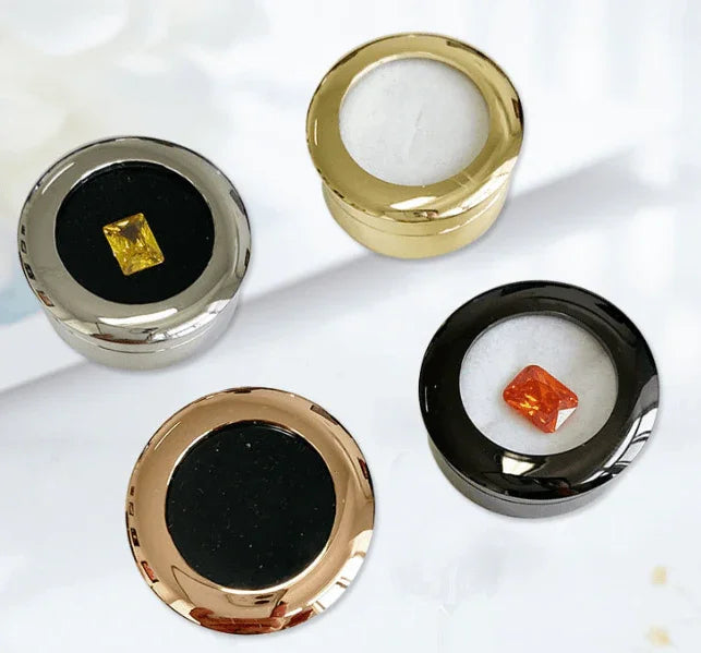 Round Shape Metal Gem Boxes(10PCS)-JPM0148 — Jewelry Packaging Mall