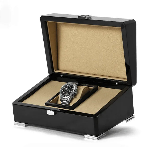 Royal Obsidian Watch Box-JPM0219 — Jewelry Packaging Mall