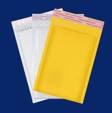 Yellow Bubble Mailers (50 Pcs Per Pack) — Jewelry Packaging Mall